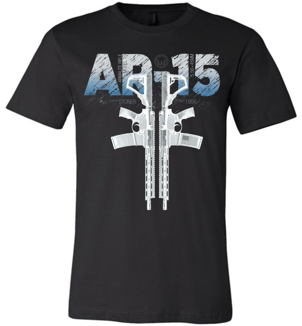 AR-15 Eugene Stoner Armalite Model 15 Men's T-Shirt – TheGunCity.com