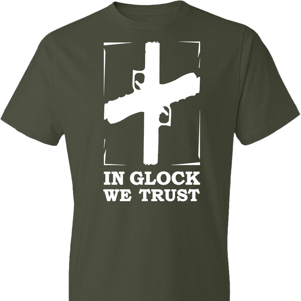 In Glock We Trust Men's T-Shirt – TheGunCity.com