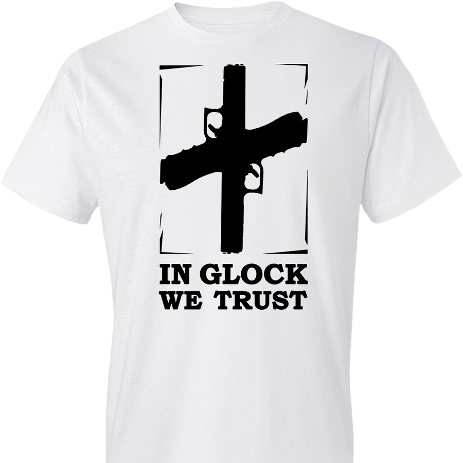In Glock We Trust Men's T-Shirt – TheGunCity.com